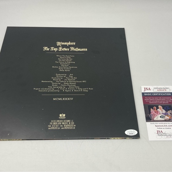 Other | Slug And Ant Of Atmosphere Signed The Day Before Halloween ...